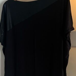 Judy Design | Tops | Judy Design Black Asymmetrical Top | Poshmark